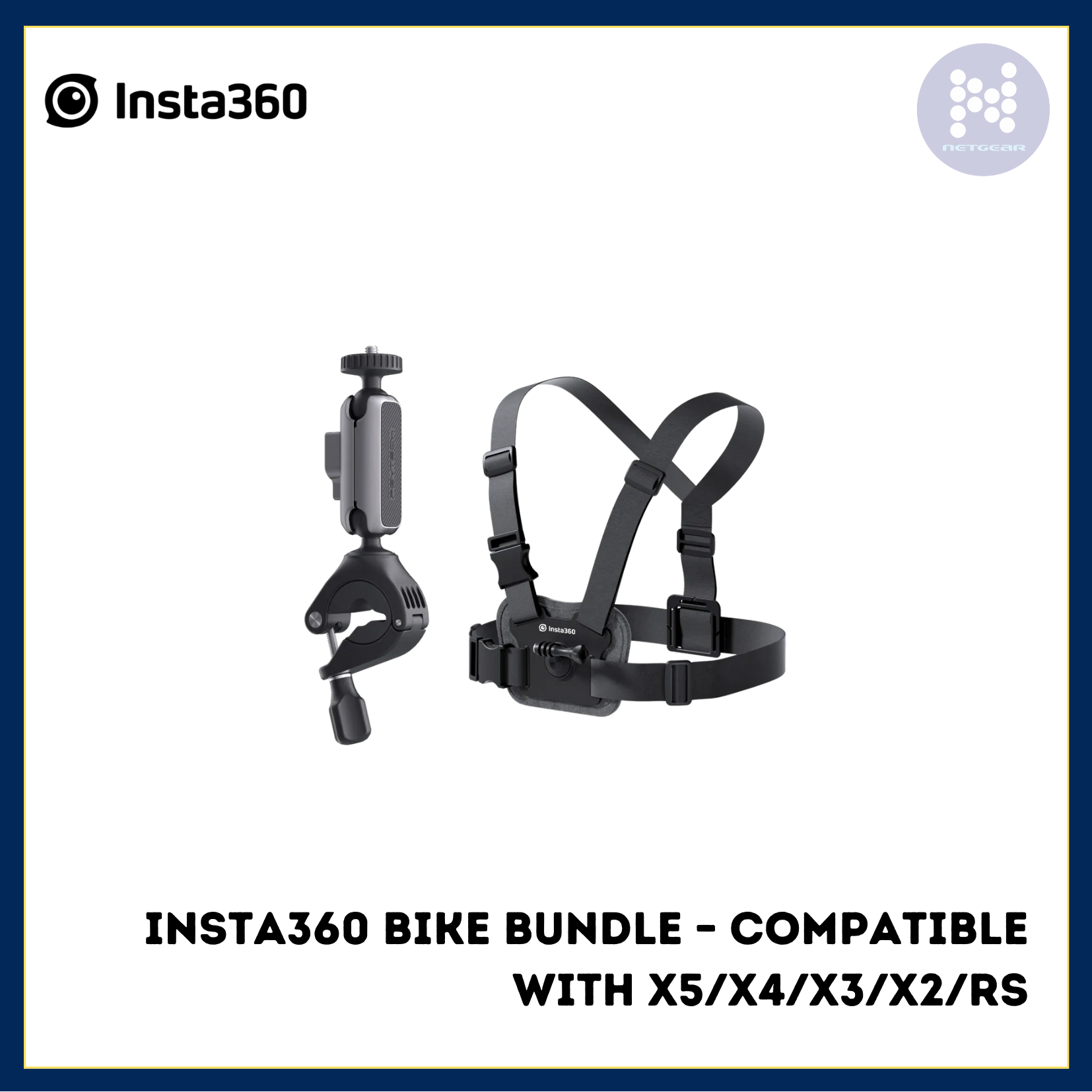 INSTA360 BIKE BUNDLE – COMPATIBLE WITH X5/X4/X3/X2/RS – Netgear Gibraltar LTD