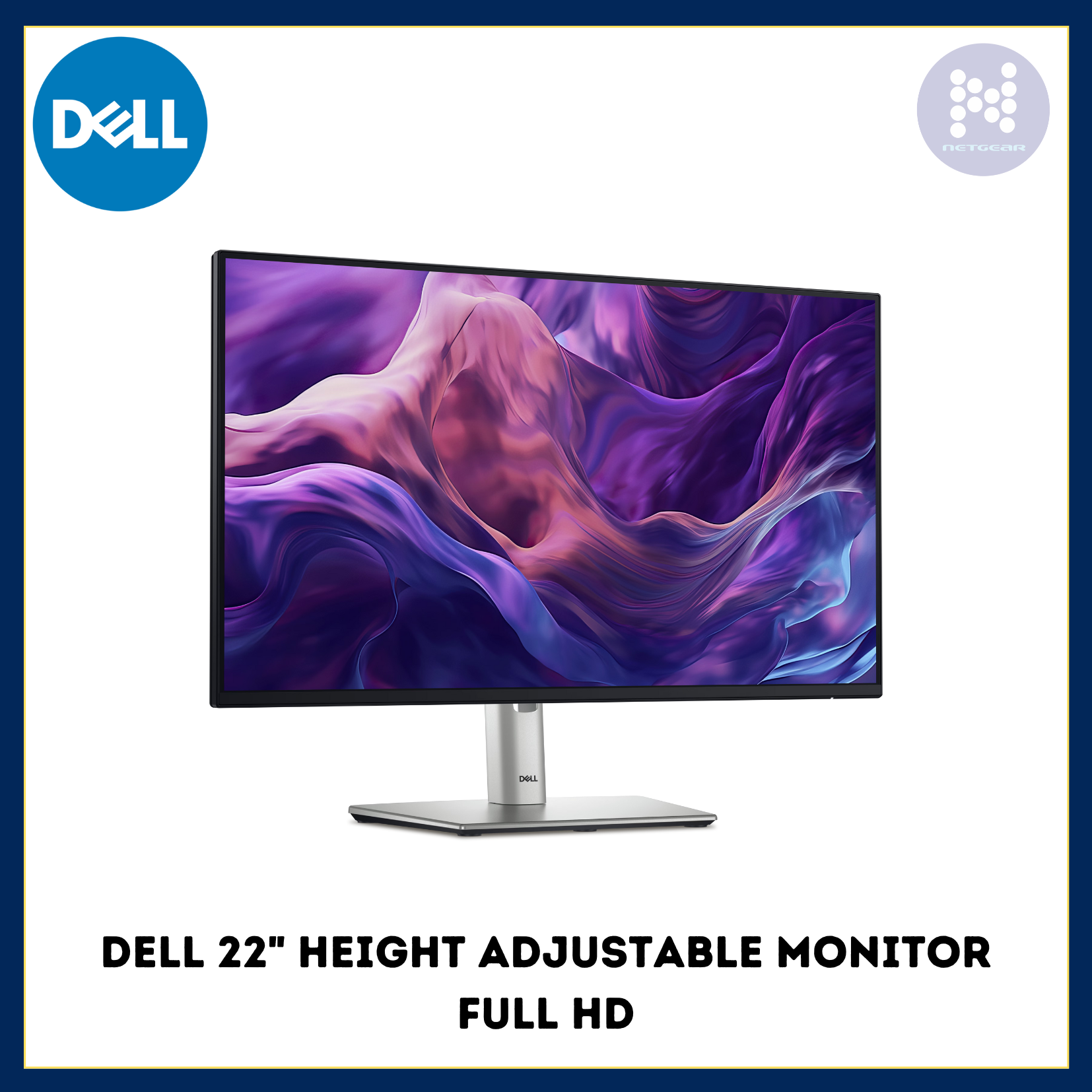 DELL 22" HEIGHT ADJUSTABLE MONITOR FULL HD – Netgear Gibraltar LTD
