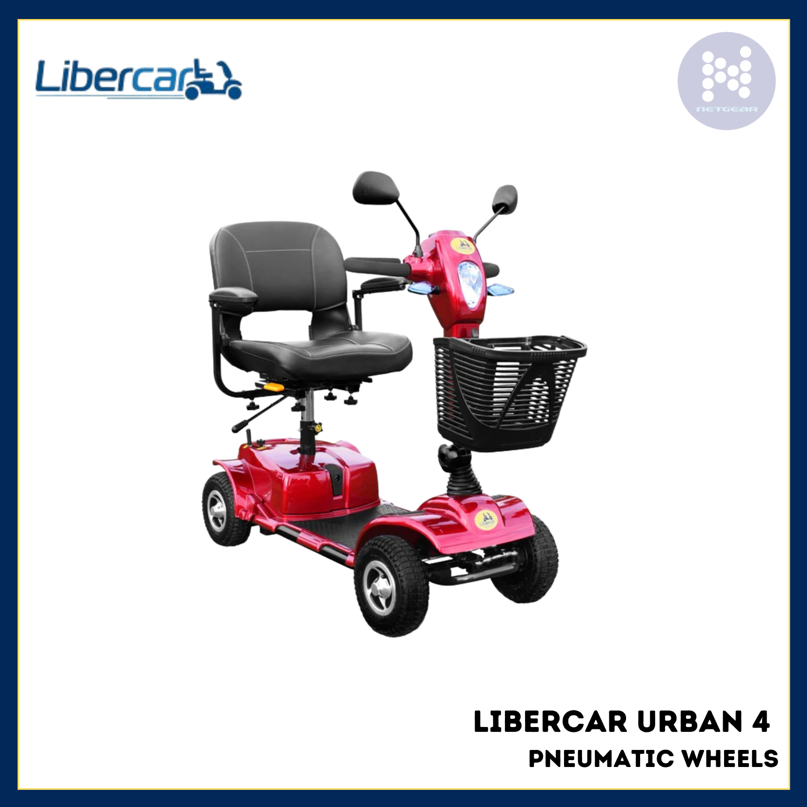 LIBERCAR URBAN RED SOLID WHEELS – Netgear Gibraltar LTD